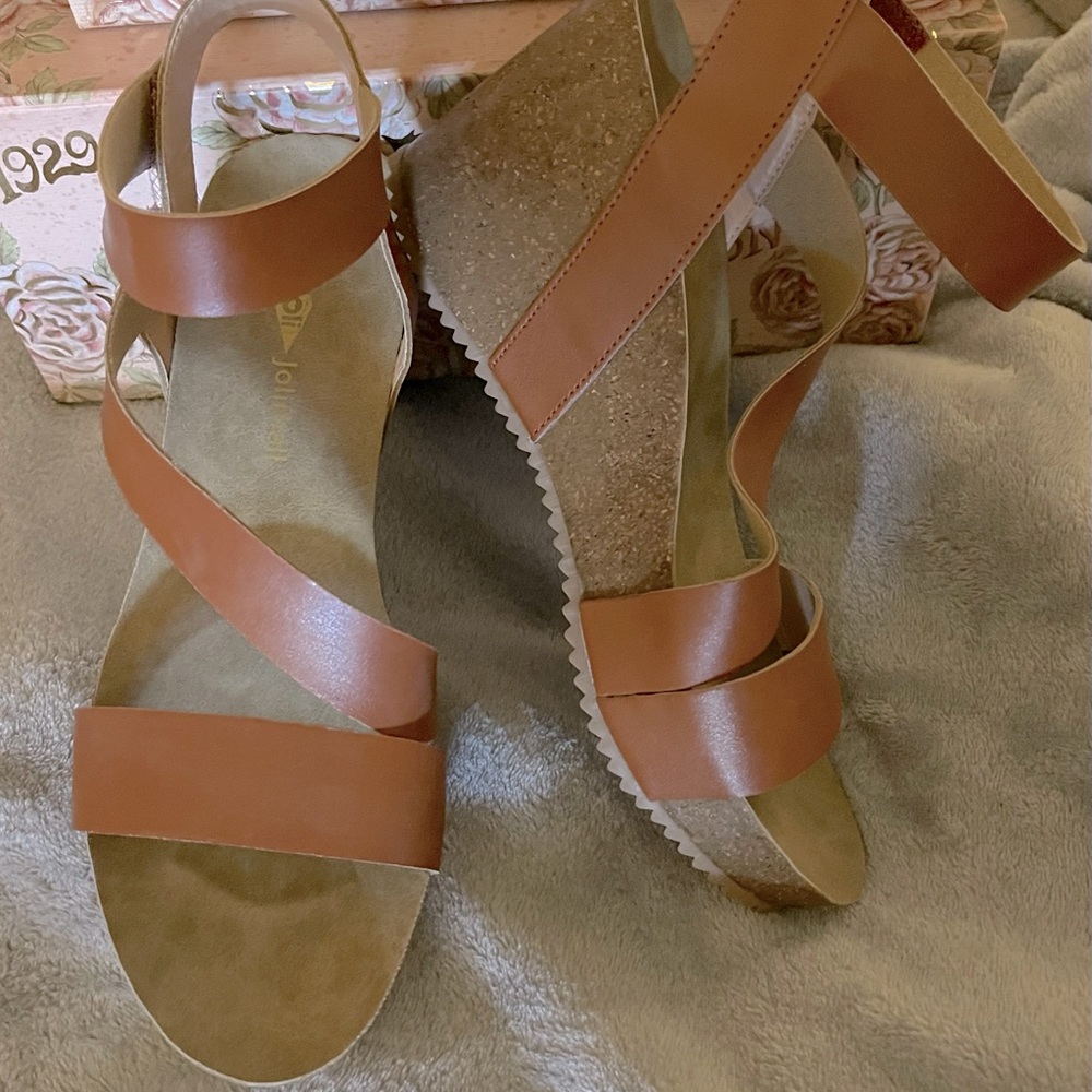 Jolimall Cork Bottom Wedges. Super Cute! Super Comfor… - Gem